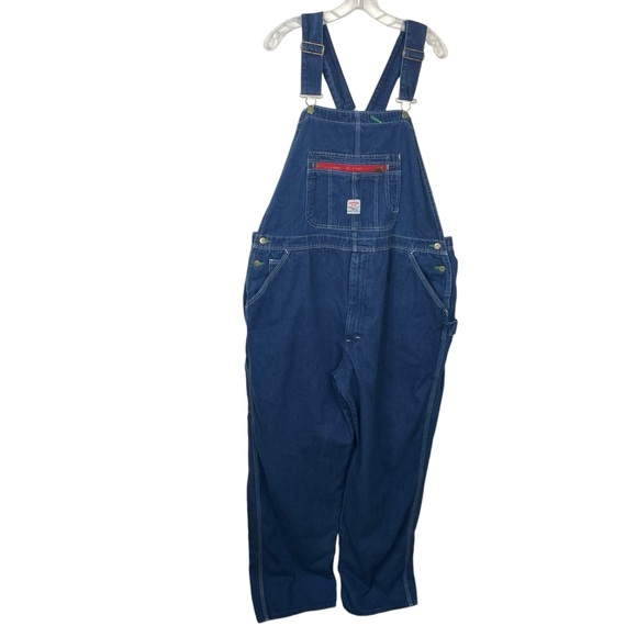 Pointer Brand | Jeans | Vintage Pointer Brand Low Back Bib Overalls Mens 46 X 34 Blue Denim ...